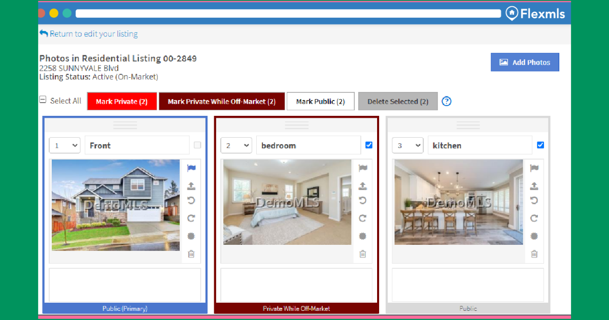 New feature in FlexMLS: Private photos | CCIAOR
